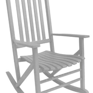 Leigh Country Heartland White 5 Slat Classic Rocker Rocking Chair