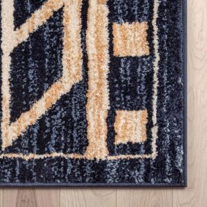 Well Woven Canton Blue Southwestern Medallion Area Rug 4x6 (3'11" x 5'3")