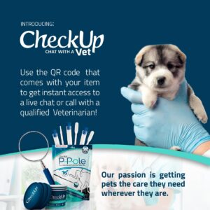 CheckUp P-Pole - Dog Urine Collection Pack - Telescopic Pole, Cups, Pipettes & Vials - A New Innovative, Do It Yourself Approach to Collect Your Dogs Urine at Home and Have it Ready for Testing