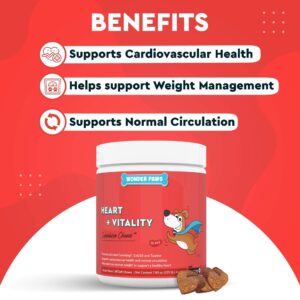 WONDER PAWS Probiotic Superhero Chews Plus Heart + Vitality Chews - for Dog’s Gut Health, Digestion, Immune Support, Heart Health & Circulation - Probiotic 90 Chews - Heart + Vitality 90 Chews