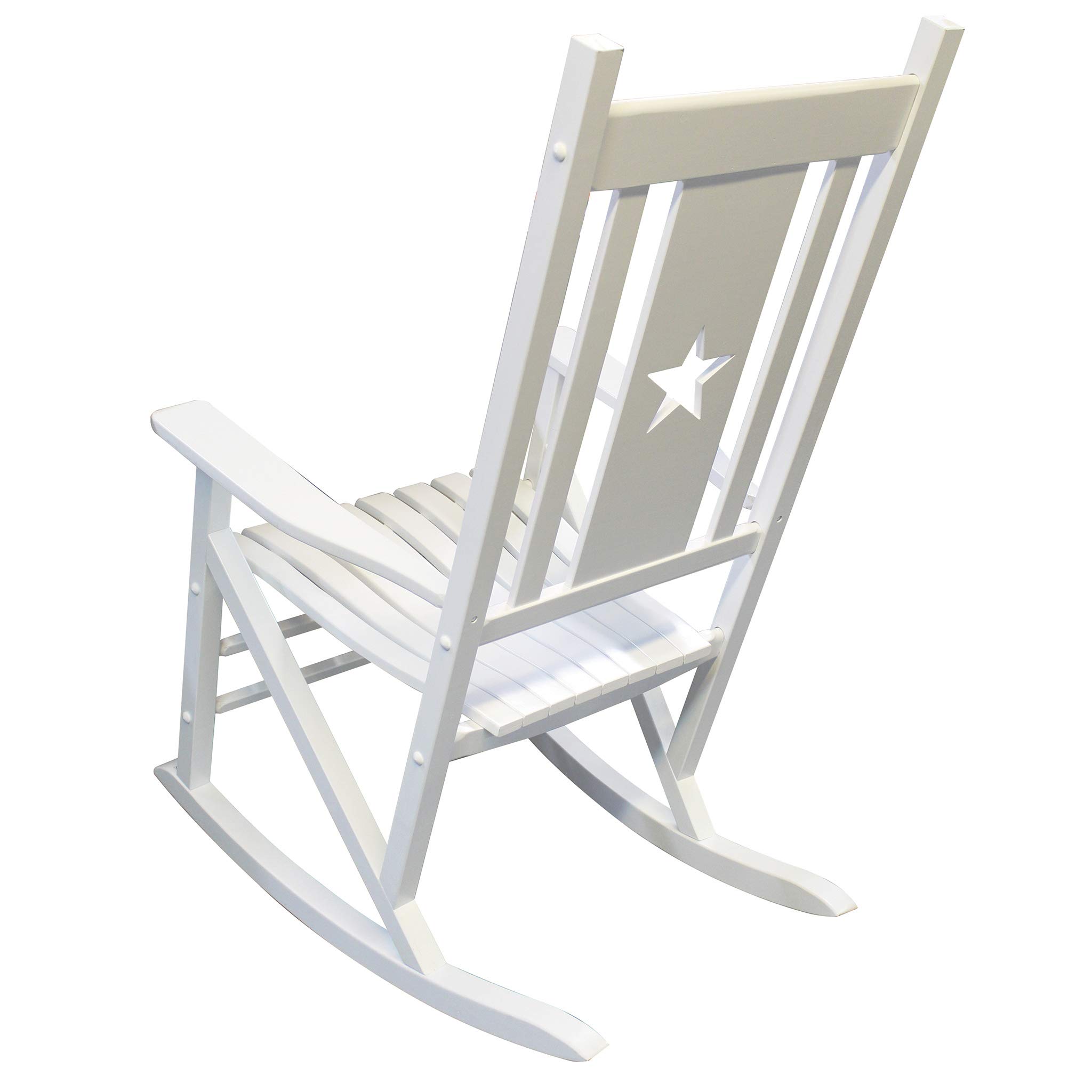 Leigh Country Heartland Star Cut Out, White Rocking Chair