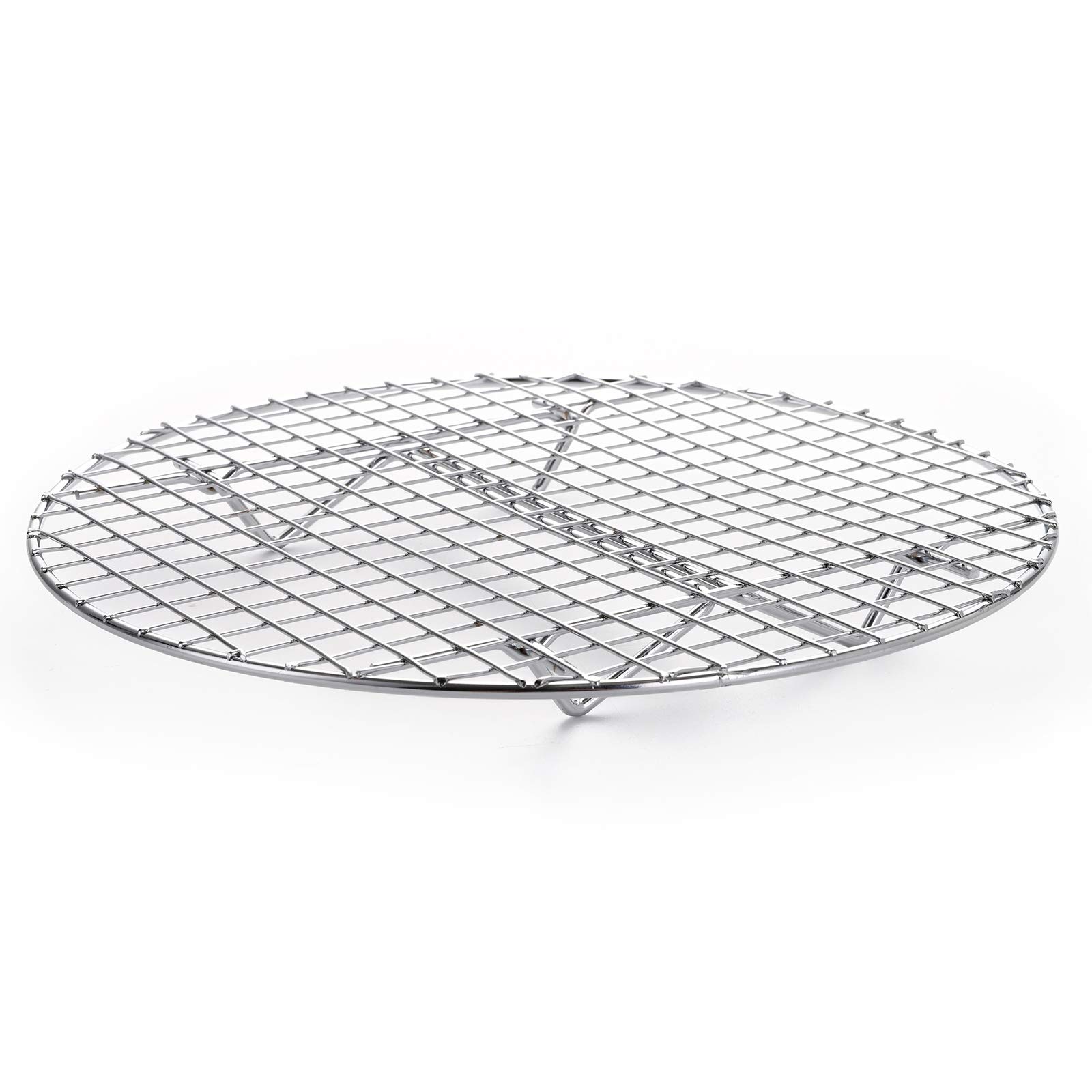 Foraineam 4 Pack 10.5 inch Steamer Rack Round Grilling Rack for Cooling Steaming Baking Cooking, Lifting Food in Pots, Cake Pan, Pressure Cooker and Oven