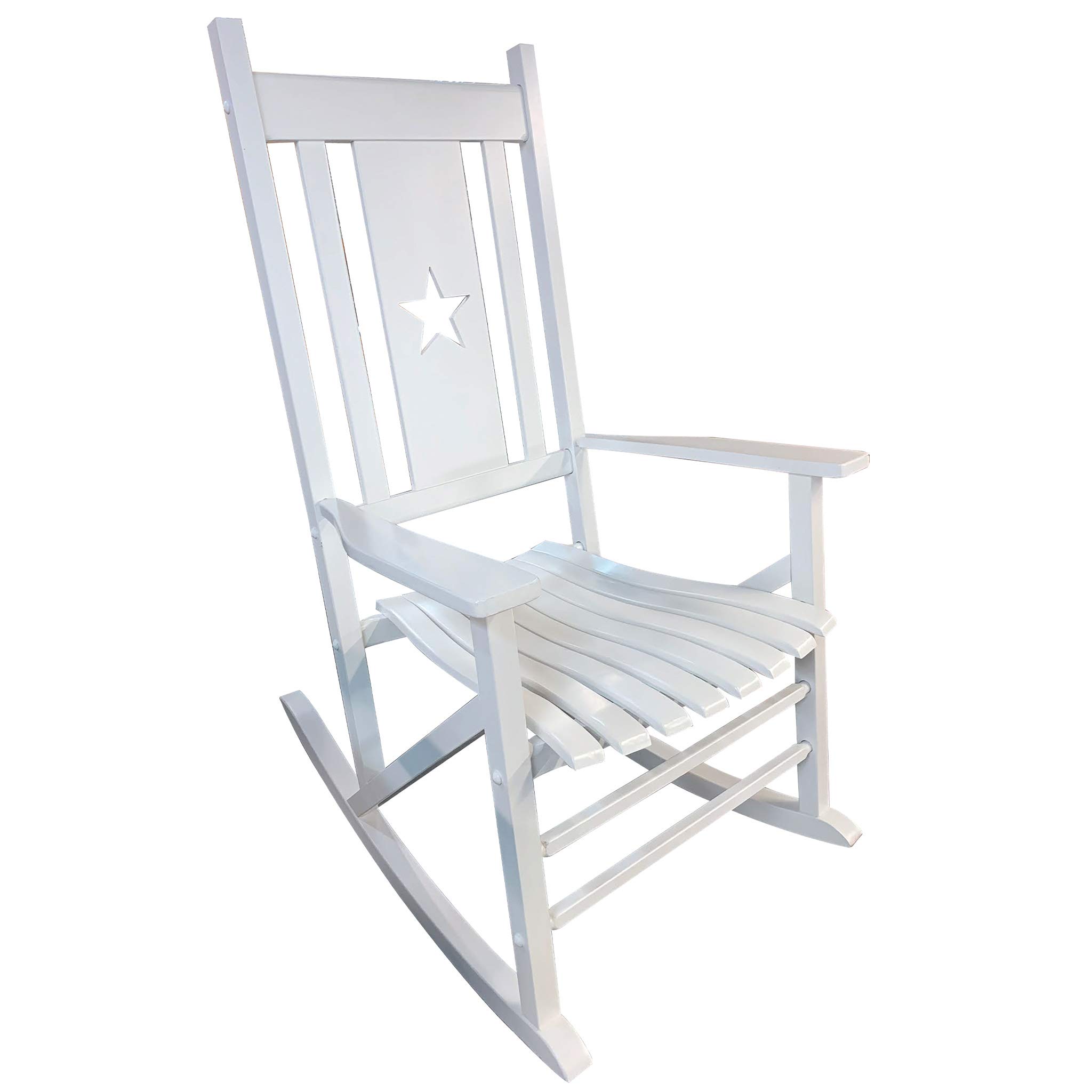 Leigh Country Heartland Star Cut Out, White Rocking Chair