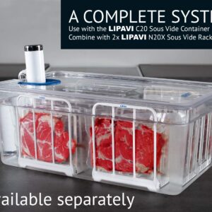 LIPAVI - Universal Sous Vide Lid for LIPAVI C20 Container - fits Anova, Joule and more