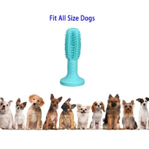 OUQIQI Dog Toothbrush Chew Toys Natural Rubber Toothbrush Toys for Dog