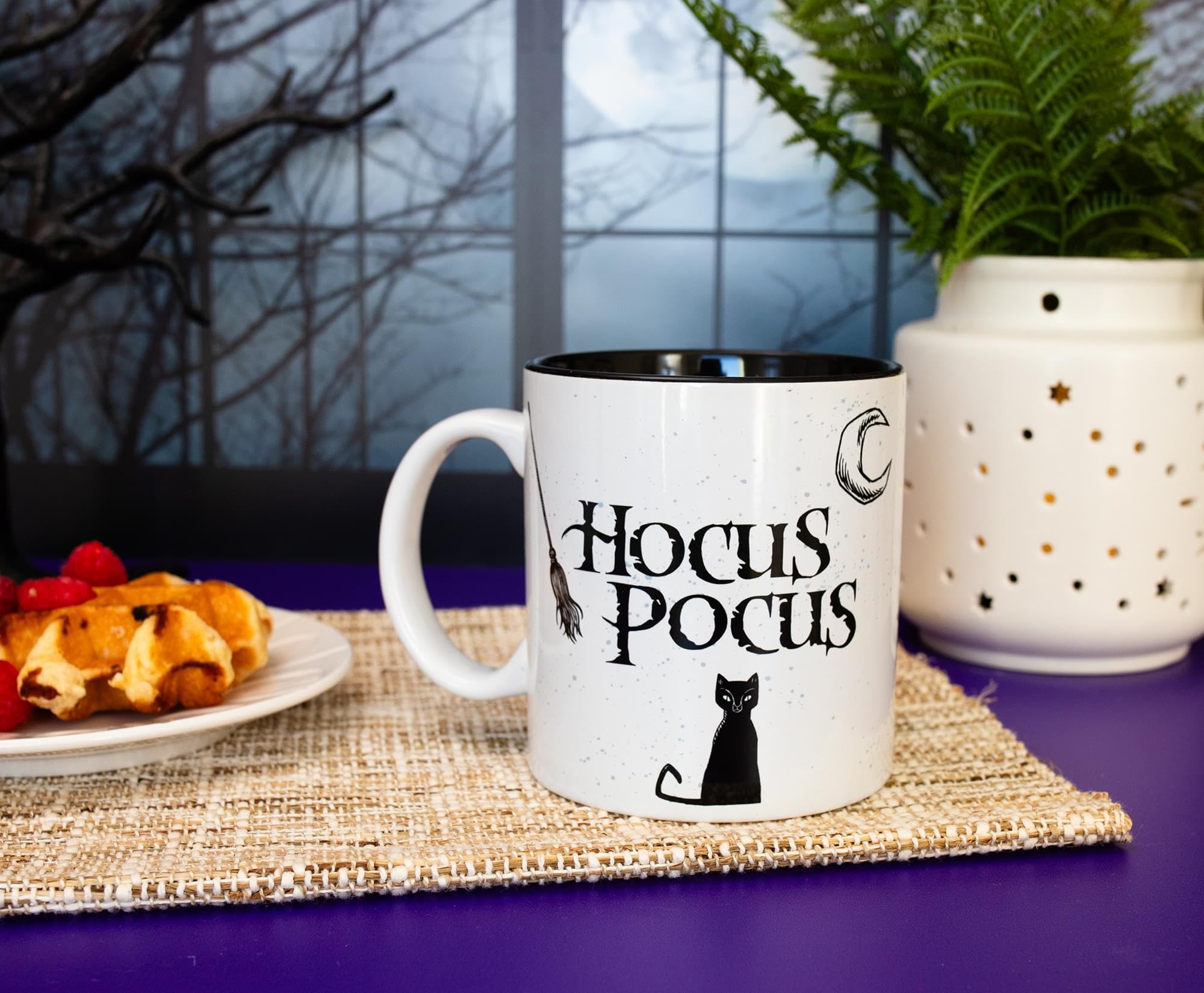 Disney Hocus Pocus "Makes Me Sick" Ceramic Mug | Large Coffee Cup For Tea, Espresso, Hot Chocolate | Holds 20 Ounces