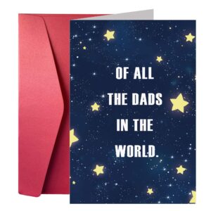 Bemoor Birthday Card for Father, Fathers Day Card, Happy Birthday Card for Dad from Son Daughter, Of All the Dads In The World, You're The Greatest