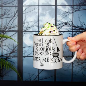 Disney Hocus Pocus "Makes Me Sick" Ceramic Mug | Large Coffee Cup For Tea, Espresso, Hot Chocolate | Holds 20 Ounces