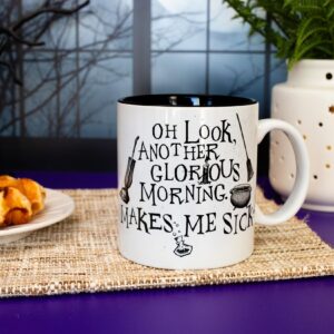 Disney Hocus Pocus "Makes Me Sick" Ceramic Mug | Large Coffee Cup For Tea, Espresso, Hot Chocolate | Holds 20 Ounces