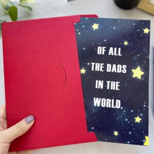 Bemoor Birthday Card for Father, Fathers Day Card, Happy Birthday Card for Dad from Son Daughter, Of All the Dads In The World, You're The Greatest