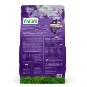 By Nature Pet Foods Grain Free Dog Food Made in USA [Grain Free Dry Dog Food with Superfood Ingredients for Food Sensitivities and Immune Health], Lamb & Turkey Meal Recipe, 24 lb. Bag, Brown (77072)