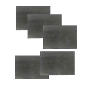 sofialxc graphite plate panel sheet 99.9% pure carbon electrode pyrolytic 100mmx50mm 5pcs,thickness 1mm