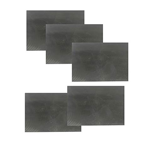 SOFIALXC Graphite Plate Panel Sheet 99.9% Pure Carbon Electrode Pyrolytic 100Mmx50mm 5Pcs,Thickness 1mm