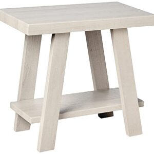 Roundhill Furniture Athens Contemporary Wood Small End Table, White