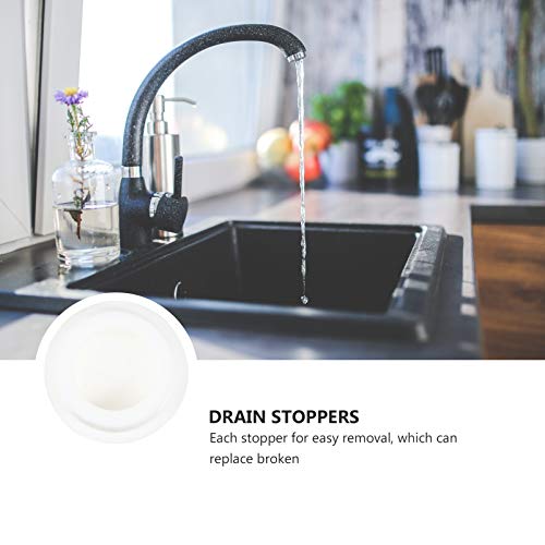 4 Pcs Basin Water Plug Stopper Drain Stopper Sink Hair Stopper Kitchen Accessories Premium Sink Stopper Drain Bath Plug Kitchen Supplies Bathroom Supplies Shower Drain Plug