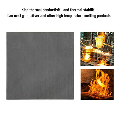 SOFIALXC Graphite Plate Panel Sheet 99.9% Pure Carbon Electrode Pyrolytic 100Mmx50mm 5Pcs,Thickness 1mm