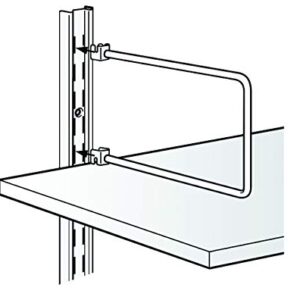 FixtureDisplays® ecorative Double Slot Bookend Bracket Shelf Dividers, Clothes Organizer & Storage, Book Shelf Divider 13888-NPF