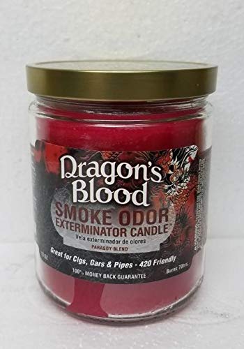 Smoke Odor Exterminator Jar Candle, Dragons Blood 13 oz