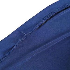 Balsa Circle 41-50 gallons Navy Blue Stretchable Spandex Round Waste Trash Bin Container Cover Wedding Party Fundraiser Decorations