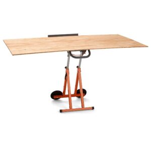 BORA Next Gen Panel Carrier, Panel Dolly and Table Saw Feed Stand That Adjusts from 28” to 38” H, PM-1850