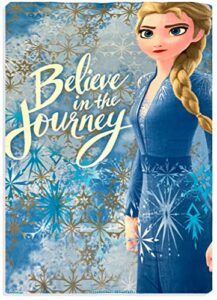 disney frozen princess elsa believe in the journey fleece throw blanket 40 x 60