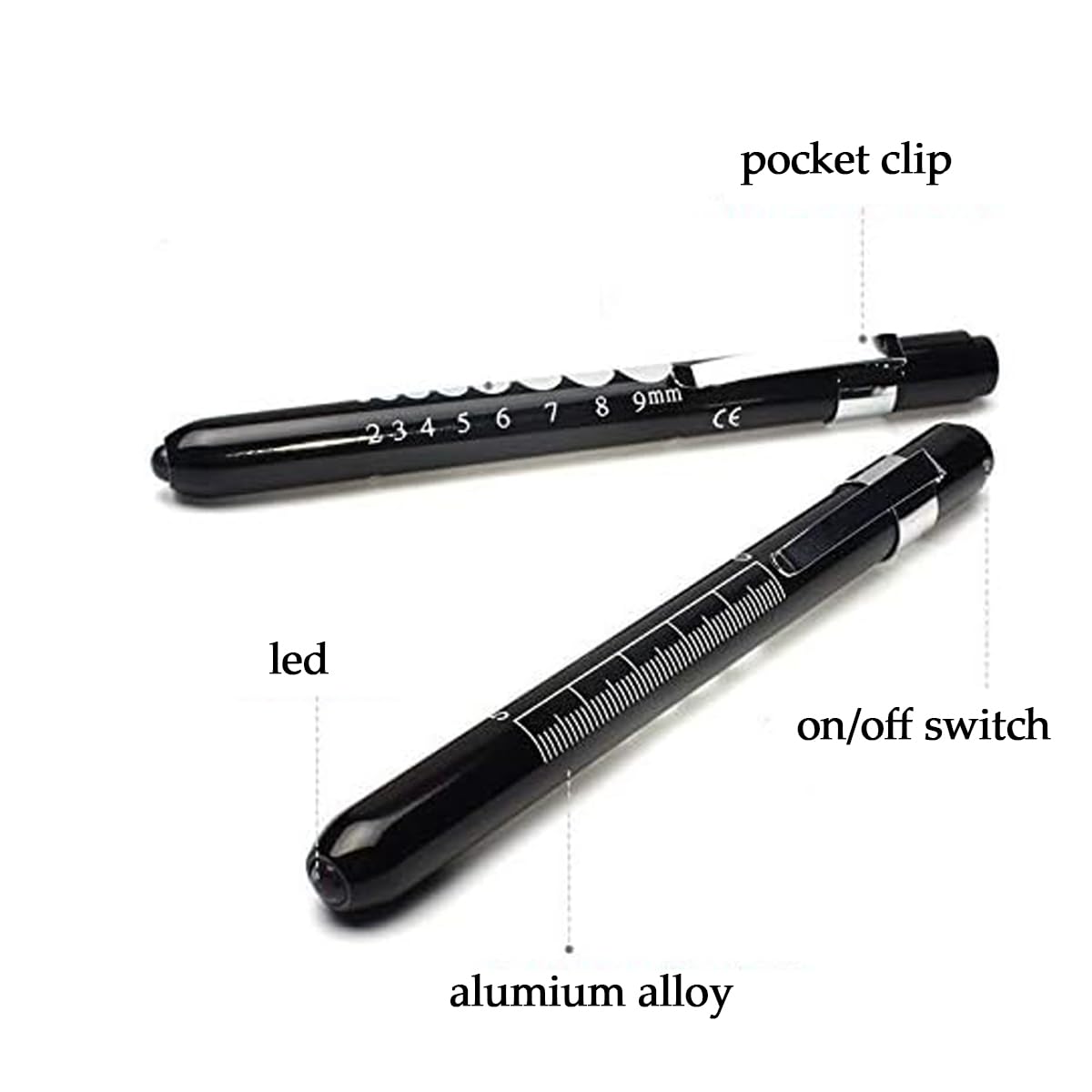 LED Pen Light Torch Flashlight Penlights Lightweight Light Portable Single Mode Lamp for Lighting