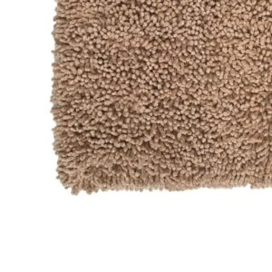 Home Weavers Fantasia Bath Rug 100% Cotton Bathroom Rugs Set, Bathroom Décor, Washable Rug, Extra Soft and Absorbent Bath Rug, Kitchen Mat, Bath Mat Set, Bath Floor Mat Non Slip, 30" Round, Linen