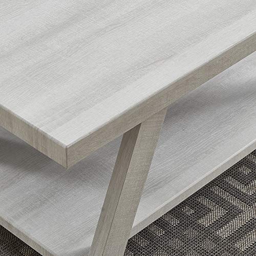 Roundhill Furniture Athens Contemporary Wood Small End Table, White