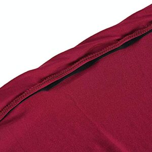 Balsa Circle 41-50 gallons Burgundy Stretchable Spandex Round Waste Trash Bin Container Cover Wedding Party Fundraiser Decorations