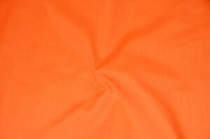 60" wide premium cotton blend broadcloth fabric by the yard (orange)