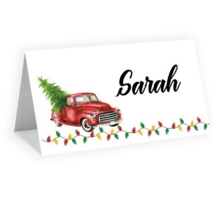 Red Truck Place Cards (Food Tent/Gift Tag), 30 count