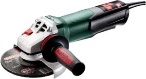 metabo angle grinder 6", 12 amp motor, 10,000 rpm grinder tool, compact metal cutter made in germany, variable speed, electric grinder, tool-free adjustable guard, wp 13-150 quick, 603633420