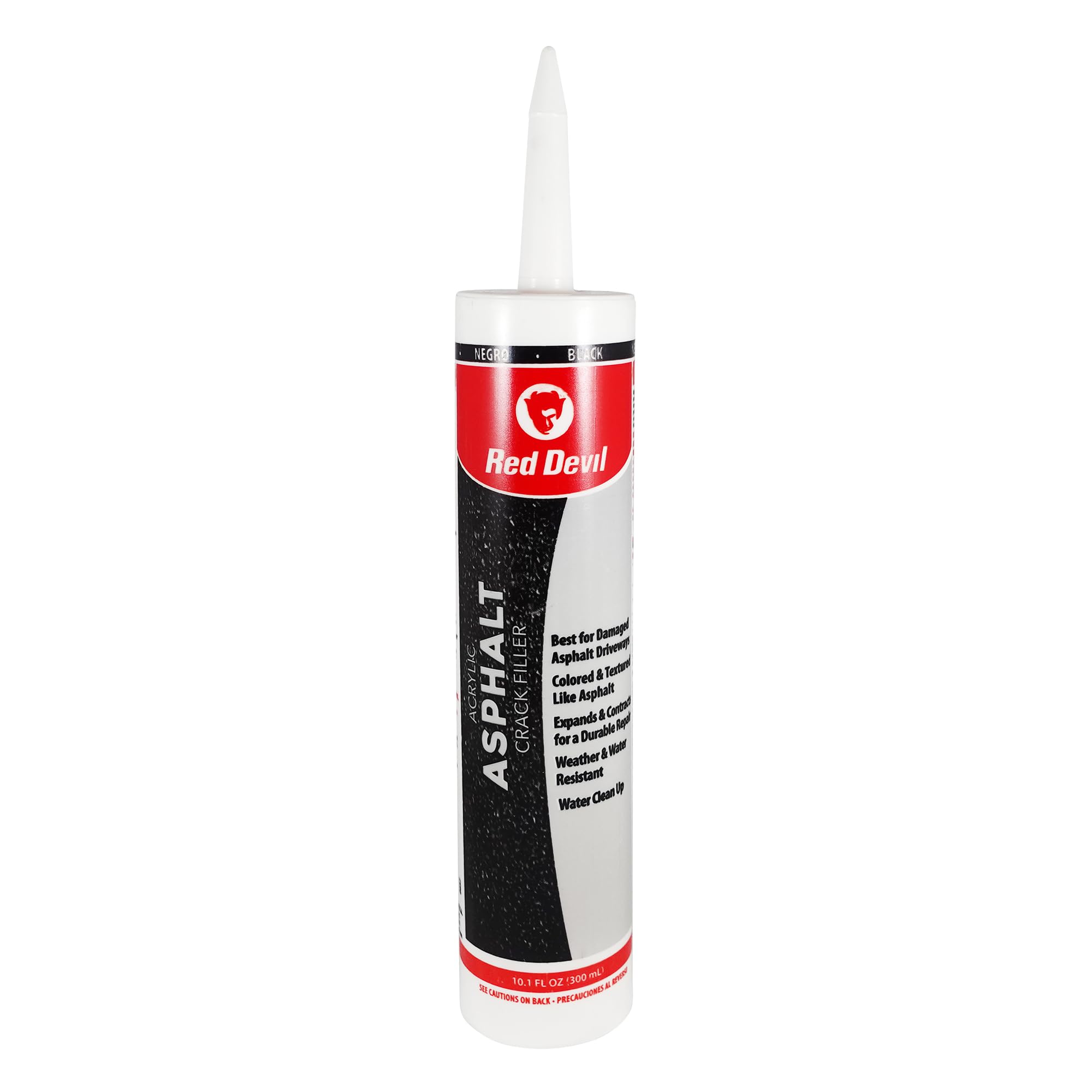 Red Devil 0637 Acrylic Asphalt Crack Filler Sealant, 10.1 fl. oz., Pack of 4