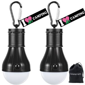 led camping light [2 pack] doukey portable led tent lantern 4 modes for backpacking camping hiking fishing emergency light battery powered lamp camping essentials tent accessories