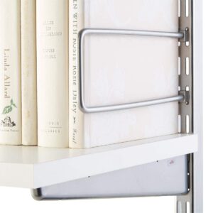 FixtureDisplays® ecorative Double Slot Bookend Bracket Shelf Dividers, Clothes Organizer & Storage, Book Shelf Divider 13888-NPF