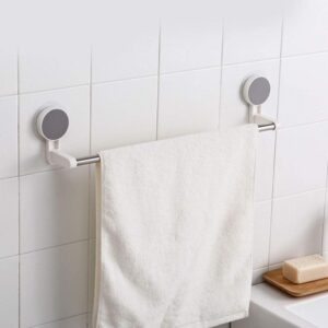 Cabilock 2pcs Hand Towel Ring Wall Mount Towel Hanger Bathroom Towel Shelf Hand Towel Holder Single Towel bar Kitchen Suction Cup Towel bar Towel Rack White Lid Rack Sucker Individual