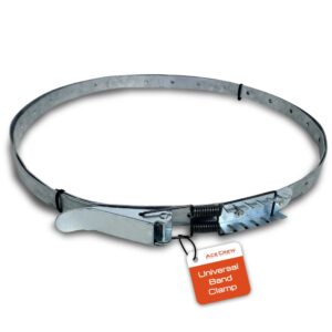 acecrew dust collector band clamp one-size-fits-most 11-1/2" to 24-1/2" hose clamp stainless steel dust strap