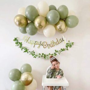 12 Inch Sage Green Balloons Eucalyptus Bridal Shower Balloons Greenery Gender Neutral Baby Shower Decorations Olive Green Party Balloons 40 Count