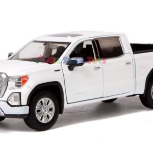 Motor Max 2019 GMC Sierra 1500 Denali Crew Cab Pickup Truck, White 79362WH - 1/27 Scale Diecast Model Toy Car,79362WH-White