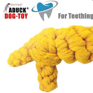 ADUCK Pet Puppy Dog Cotton Rope Chew Toys for Teeth Cleaning, Elephant Design