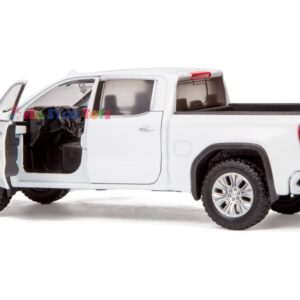 Motor Max 2019 GMC Sierra 1500 Denali Crew Cab Pickup Truck, White 79362WH - 1/27 Scale Diecast Model Toy Car,79362WH-White