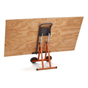 BORA Next Gen Panel Carrier, Panel Dolly and Table Saw Feed Stand That Adjusts from 28” to 38” H, PM-1850