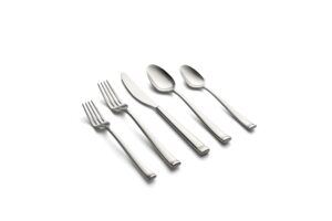 cambridge silversmiths kingsland mirror 20 piece flatware set, service for four, silver