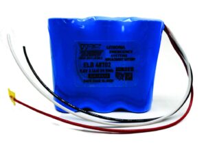 elb-48702, elb48702 replacement litonia emergency battery pack, wire leads no connector!!