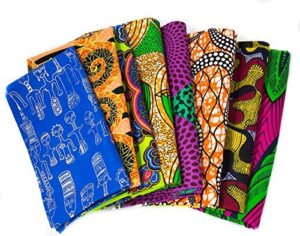 6 random fat quarter bundle/african fabric/ 6 quarter pieces wb240