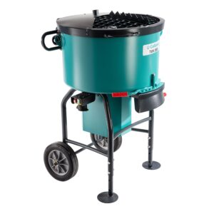 collomix automatic material mixer - 32 gallon capacity forced-action pan mixer with powerful 3.6 hp mixing motor & built-in dust extraction port - tmx1500