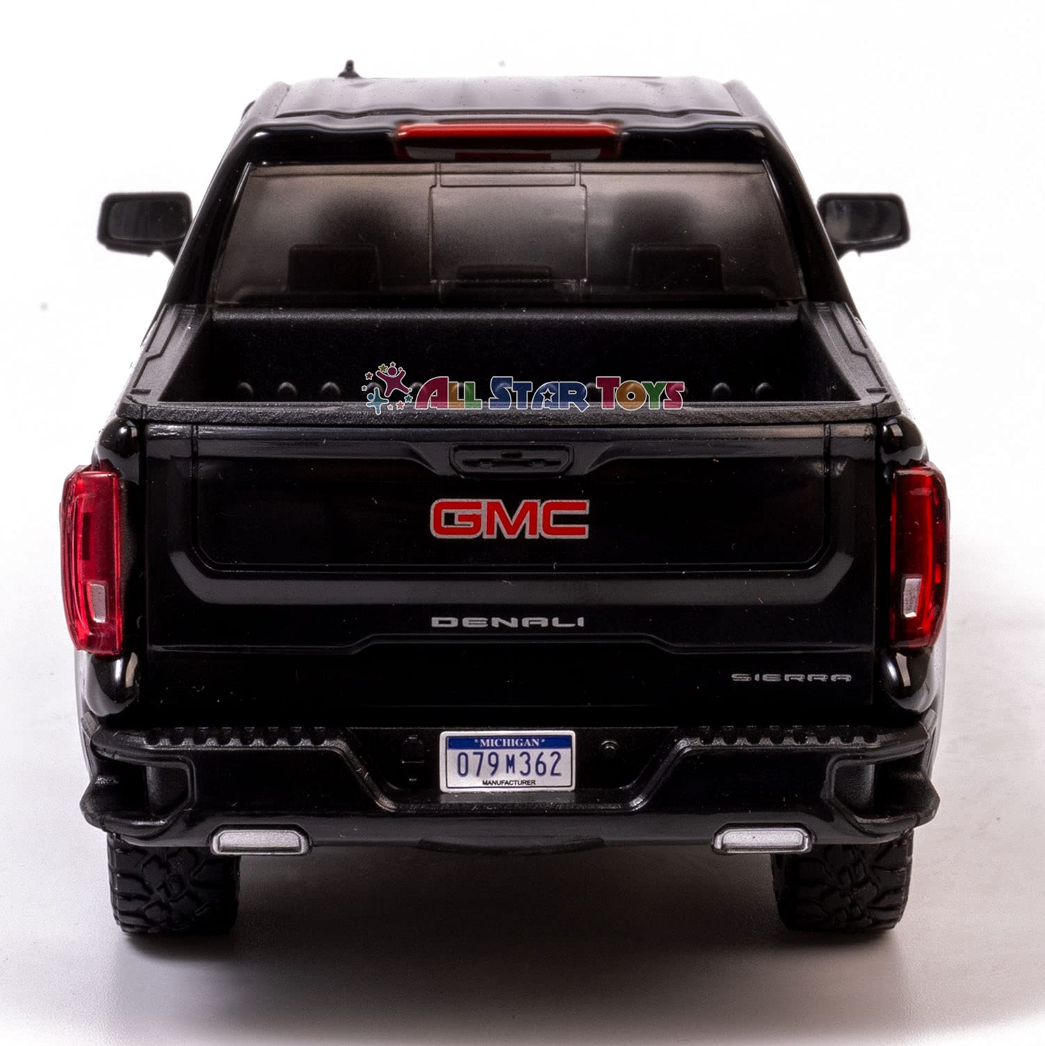 Motor Max 2019 GMC Sierra 1500 Denali Crew Cab Pickup Truck, Black 79362BK - 1/27 Scale Diecast Model Toy Car,unisex-children