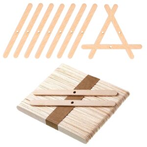 beadnova candle wick holders for candle making wooden wick holder 50 pcs candle wick centering device wick bar for making candle