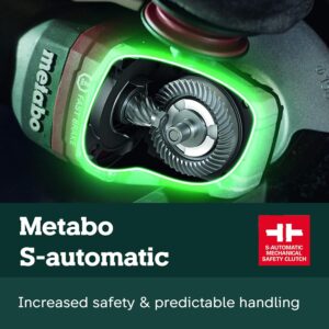 Metabo Angle Grinder 6", 12 AMP Motor, 10,000 RPM Grinder Tool, Compact Metal Cutter Made in Germany, Variable Speed, Electric Grinder, Tool-free adjustable guard, WP 13-150 Quick, 603633420