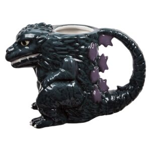 godzilla sculpted ceramic mug